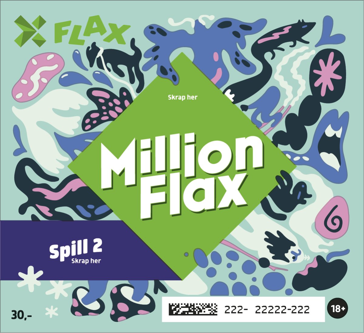 MillionFlax - 90 lodd per pakke - Flax-lodd - Bestilling av Flax-lodd